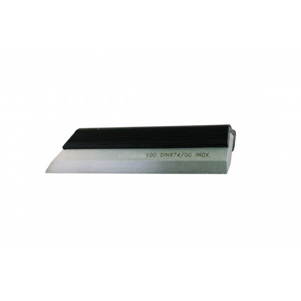 Precision knife straight edge, 400mm INOX, DIN 874, 00. class | KMITEX