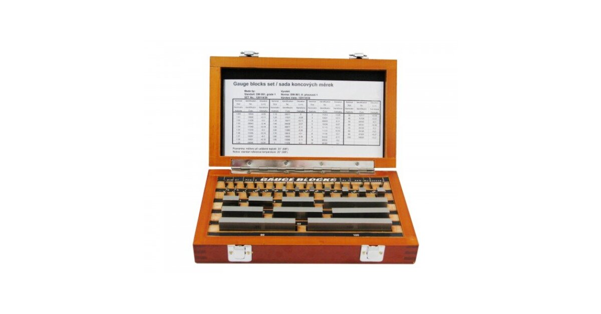 Steel gauge block set 32pcs, DIN 861/I | KMITEX